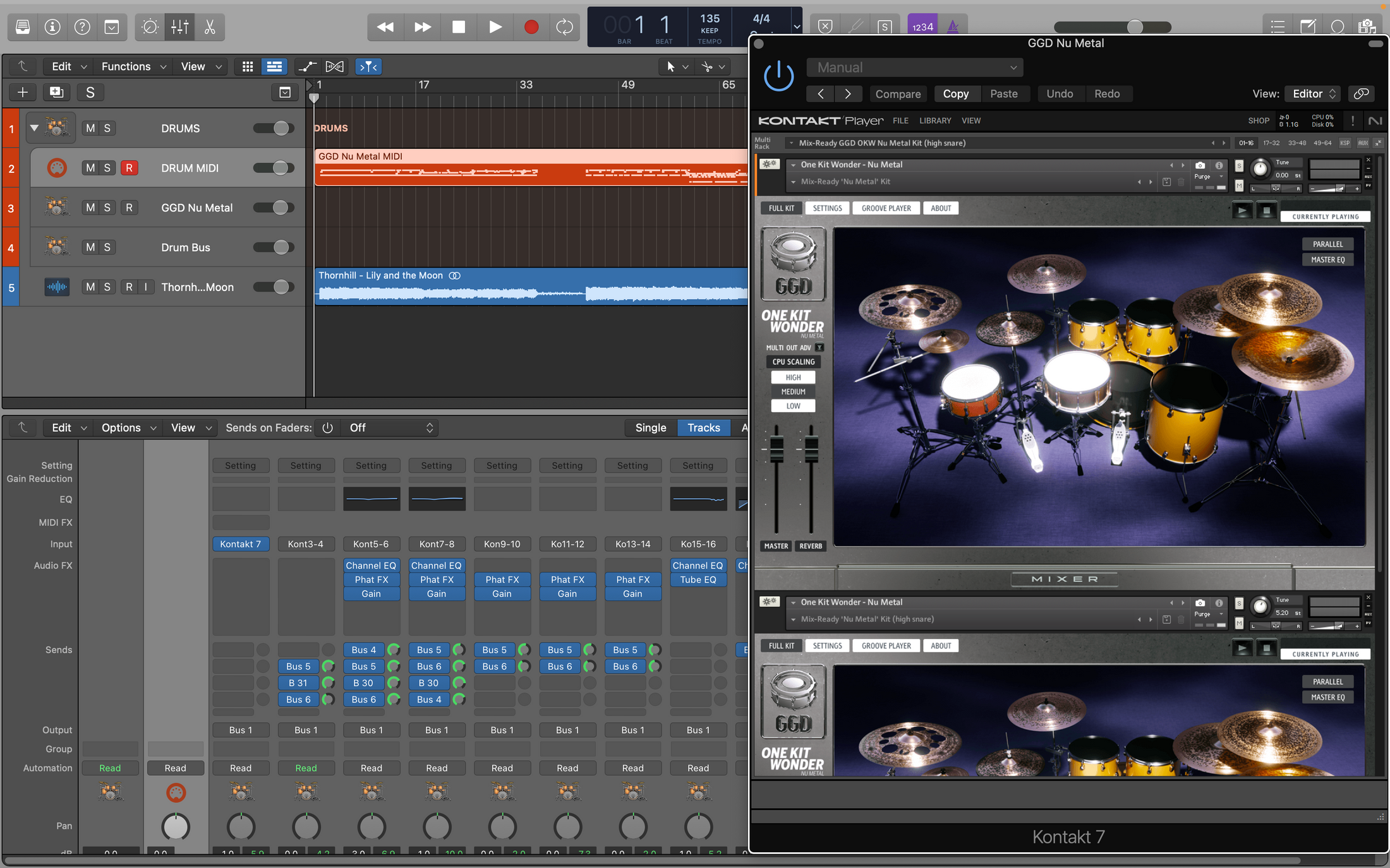 GGD One Kit Wonder "Nu Metal" Template | DAW Template | Free Plugins ...